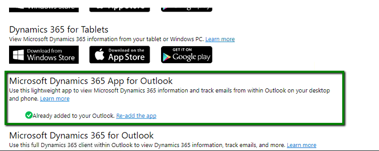 D365 app for outlook error: This app can’t be installed. The manifest ...