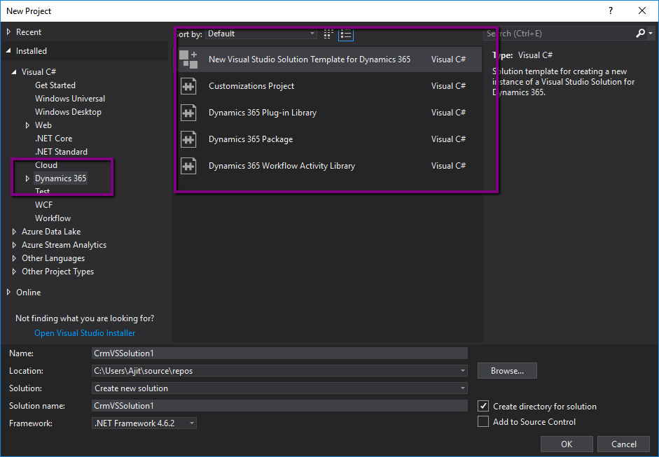 D365: Dynamics 365 Developer Toolkit for VS 2017 – Ajit Patra